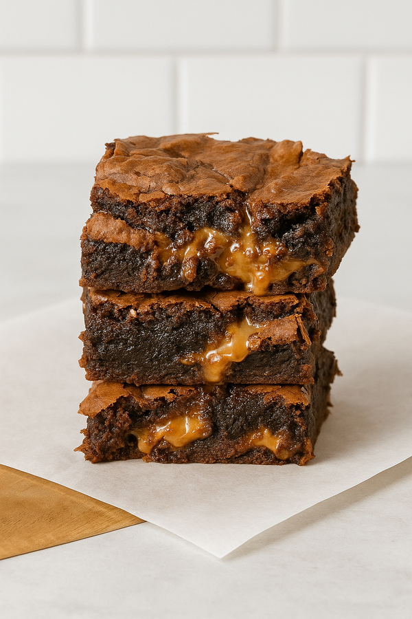 Caramel Brownies – Basic Az Bakes