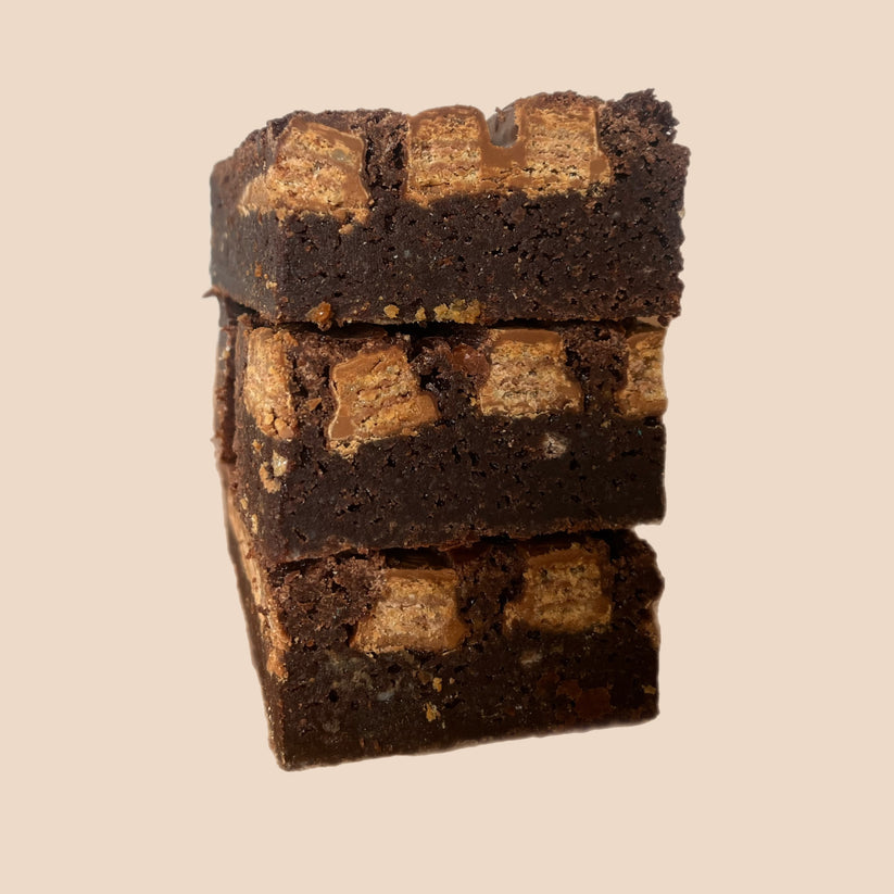 Kit Kat Brownies – Basic Az Bakes